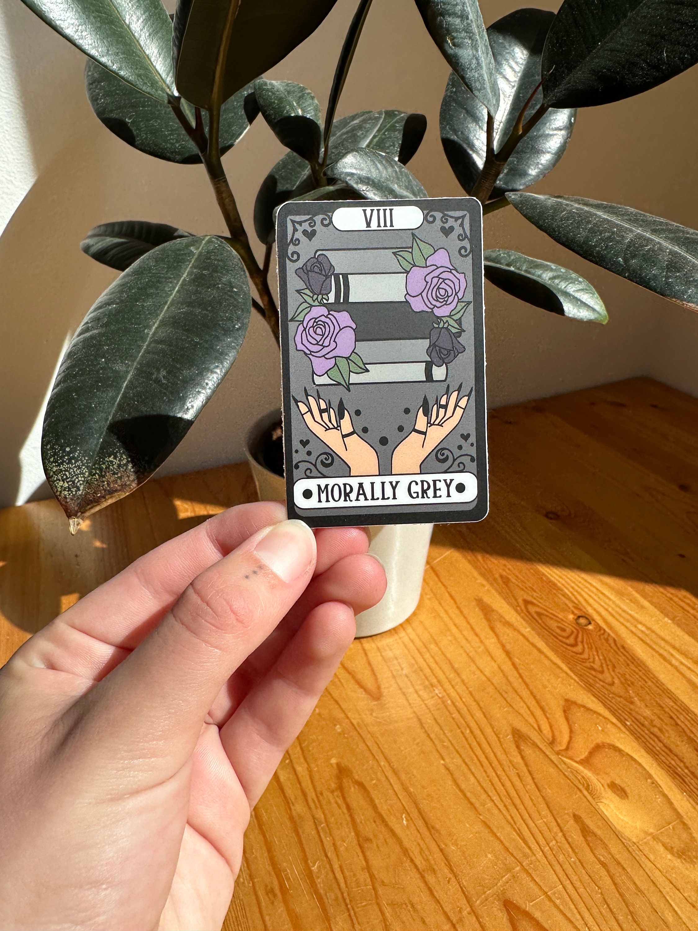 Morally Grey Tarot Sticker, Dark Romance Trope, Book Tropes, Bookish ...