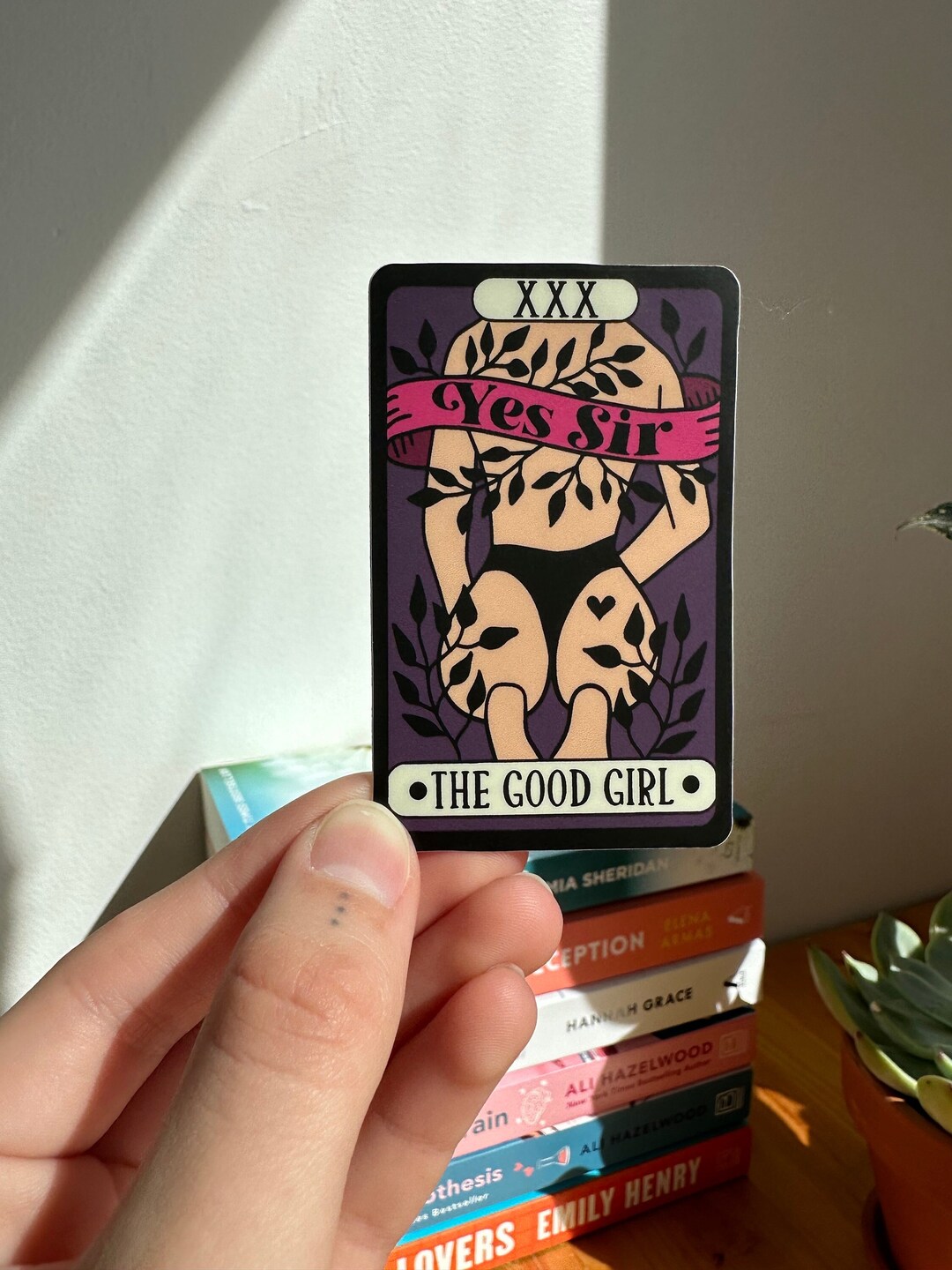 The Good Girl Sticker, the Reader Tarot Card Sticker, Smut Reader, Yes ...