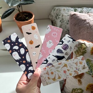 Spooky Bookish Bookmarks Bundle Pack of 5 | Cute Ghosties, Halloween ...