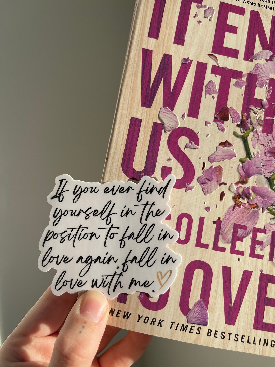 Atlas Corrigan It Ends With Us Sticker, Lily Bloom, Colleen Hoover ...