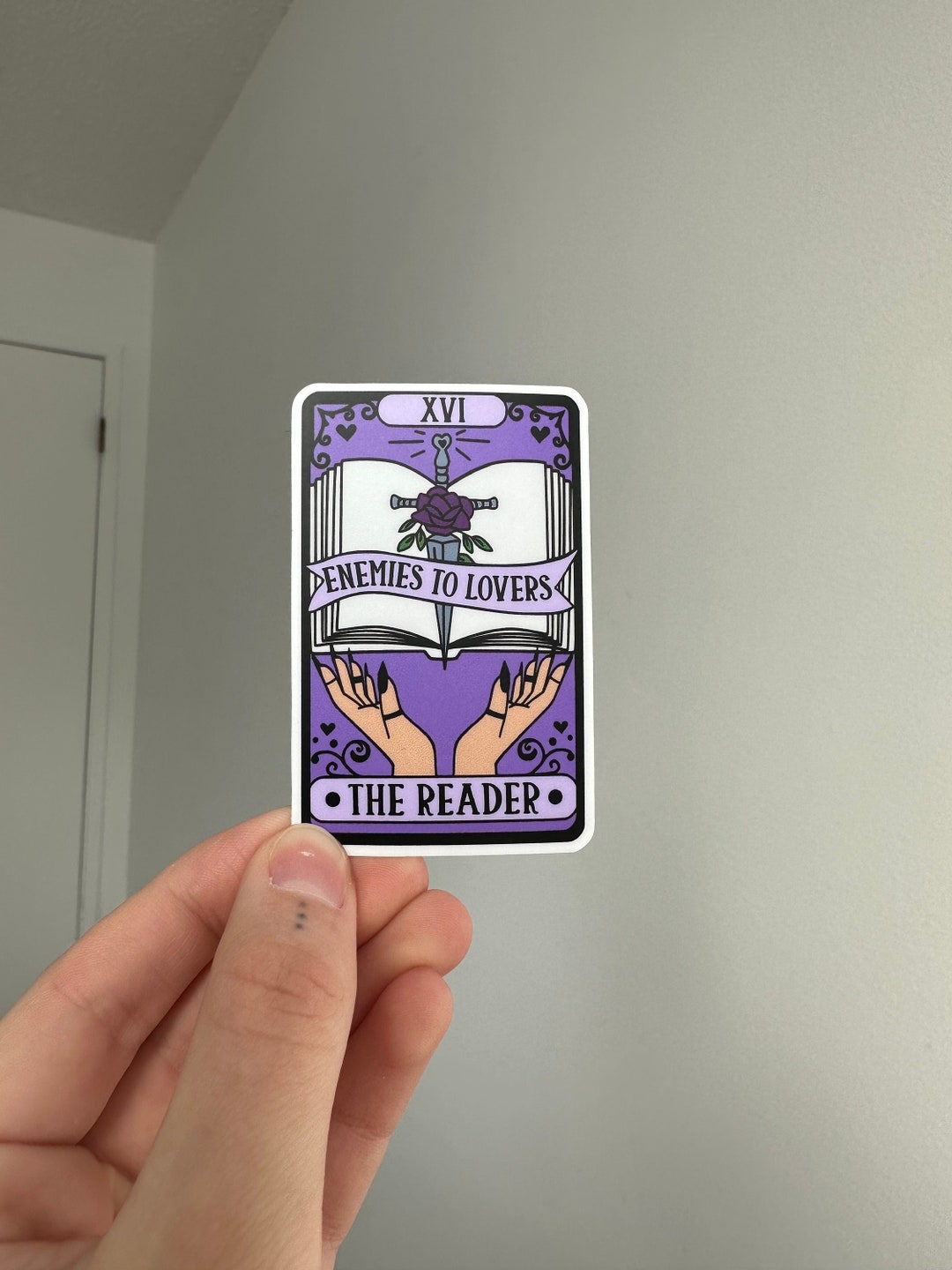Enemies to Lovers Sticker, the Reader Tarot Card Sticker, Enemies to ...