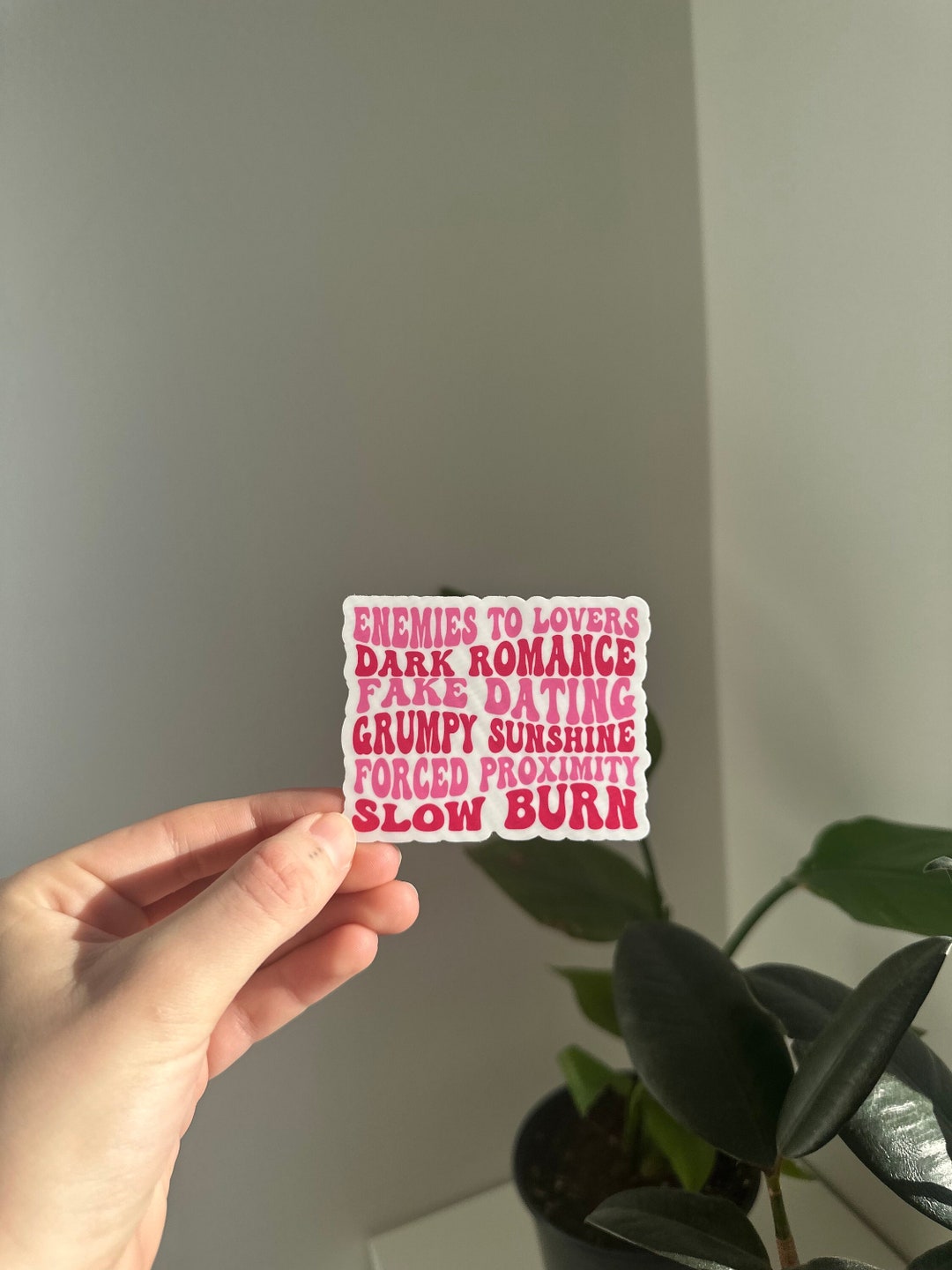 Book Tropes Sticker, Reading Trope Stickers, Kindle Sticker, Enemies to ...