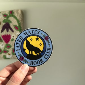 Fated Mates Book Club Sticker, Book Trope Stickers, Bookish Sticker ...