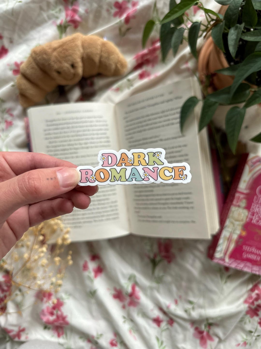 Dark Romance Sticker, Kindle Sticker, Cute Bookish Sticker, Reading ...
