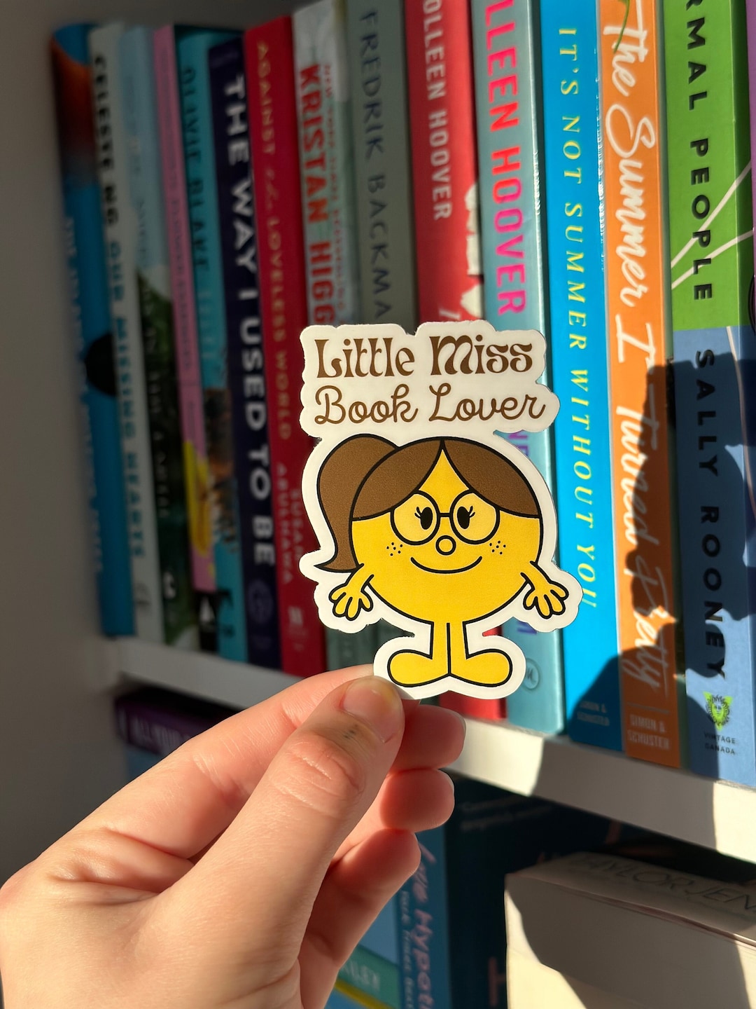 Little Miss Book Lover Sticker, Little Miss Reader Sticker, Bookish ...