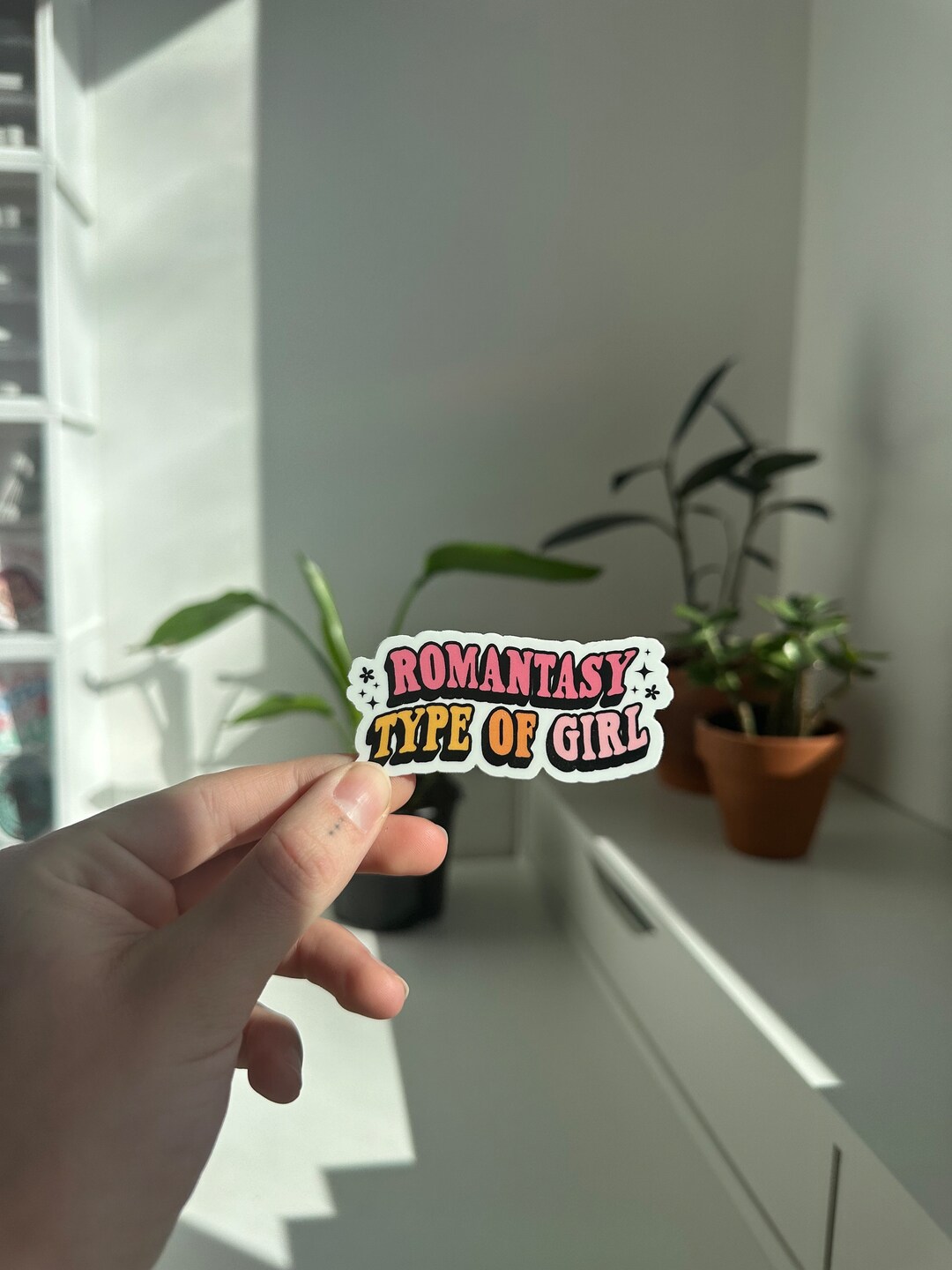 Romantasy Type of Girl Sticker, Romance Fantasy Reader, Bookish Sticker ...