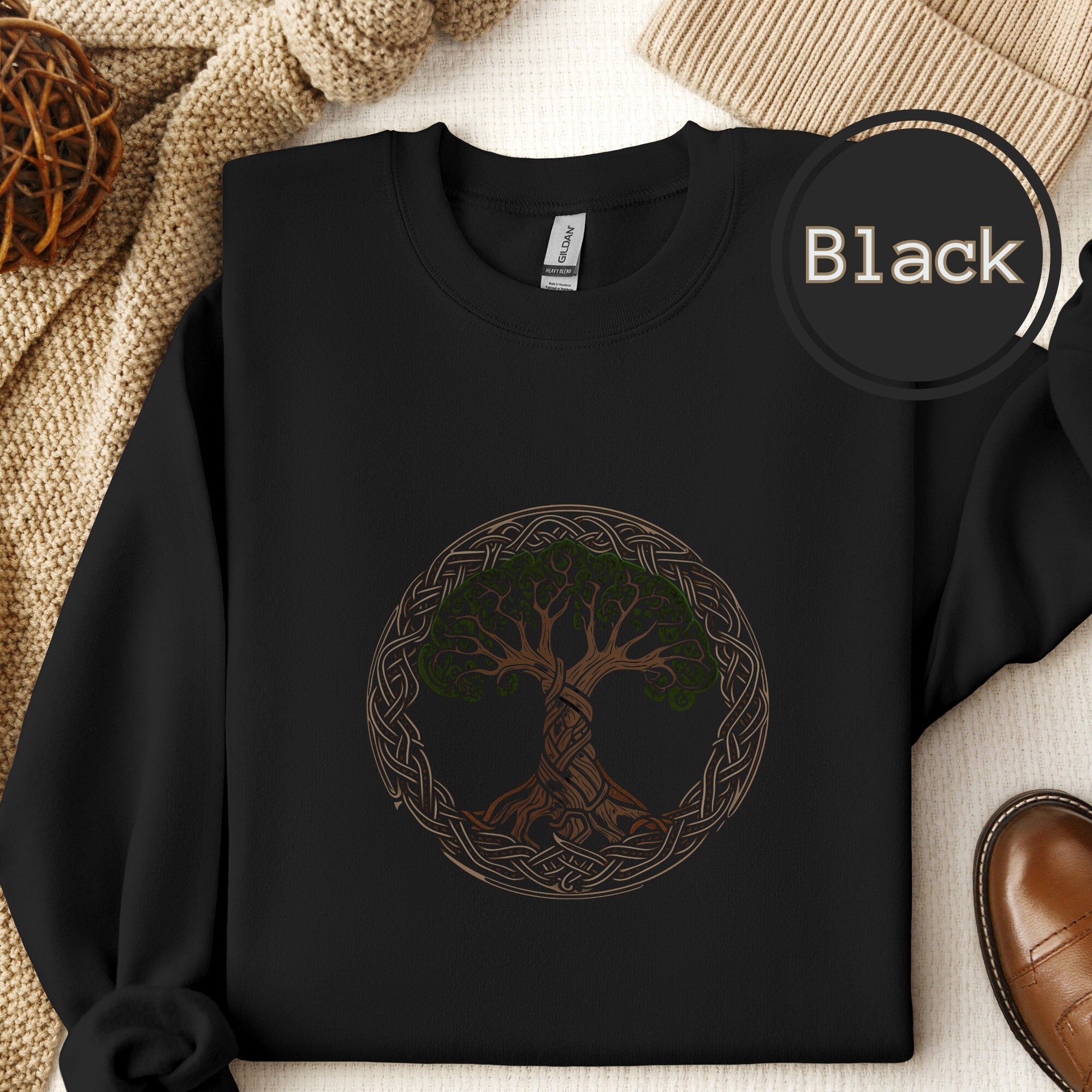 Tree of Life Sweatshirt Pullover, Yoga Gift, Loose Fitting Shirt for ...