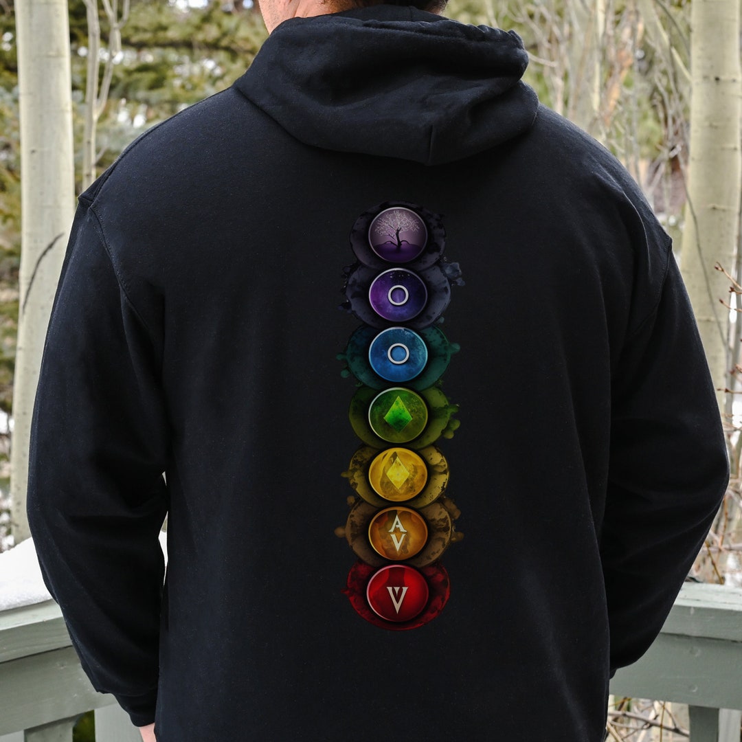 Seven Chakras Unisex Sweatshirt, Spiritual Hoodie, 7 Chakra Clothing ...