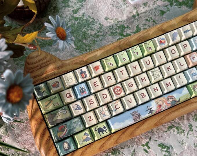 Ghibli Japanese Style 140 Keycaps Set + Keycap Remover All-in-one ...