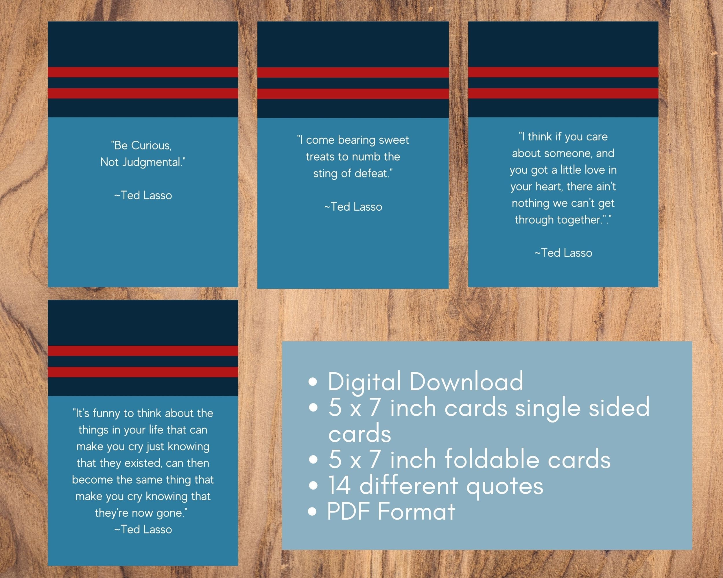 14 PRINTABLE Ted Lasso Themed Quotable Greeting Cards 5 - Etsy