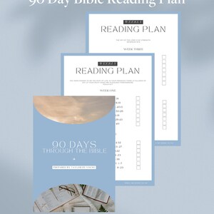 90 Day Bible Reading Plan - Etsy