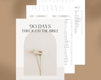 90 Day Bible Reading Plan - Etsy