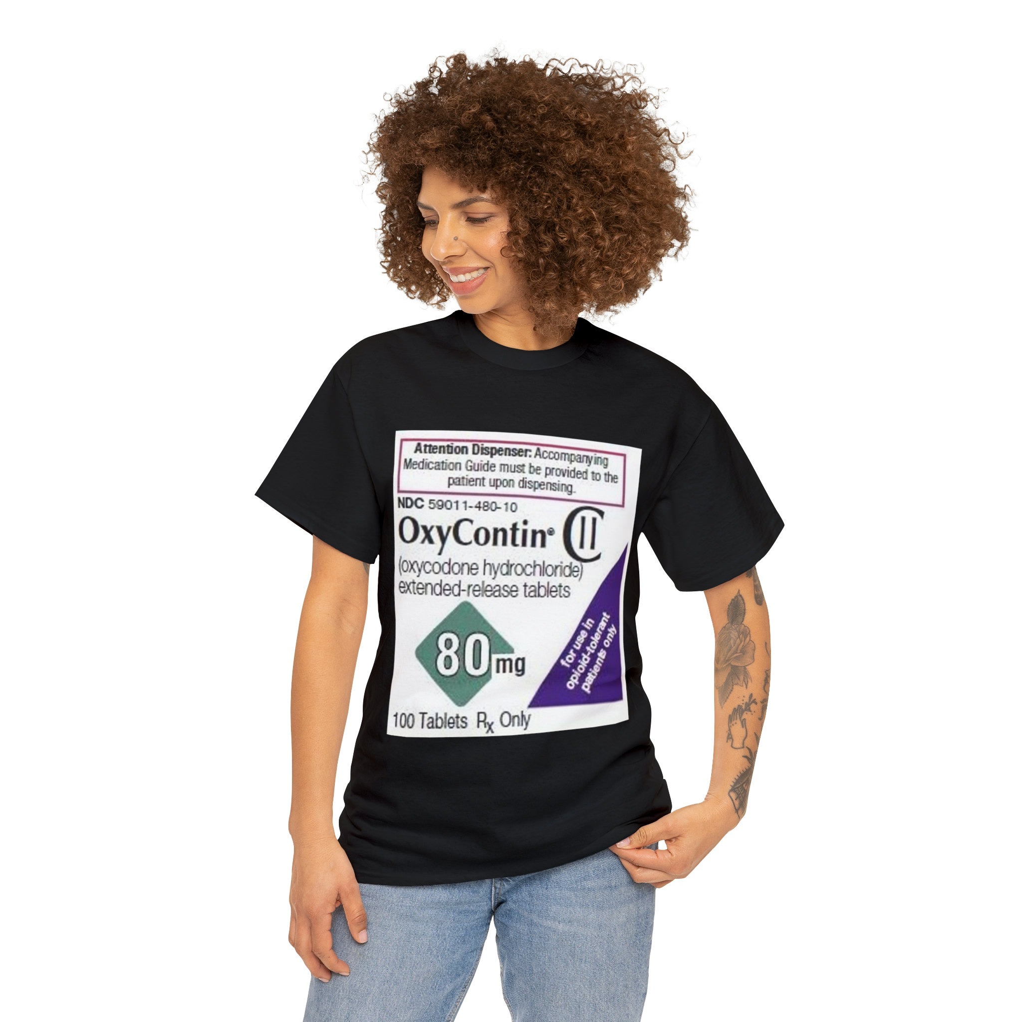 Oxycontin 80mg Purdue Pharma Label T-shirt - Etsy