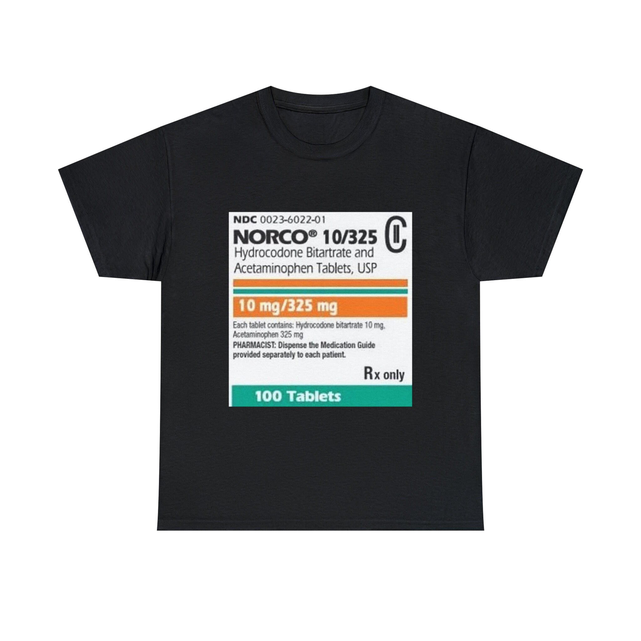 Norco 10/325 Allergan Label T-shirt - Etsy