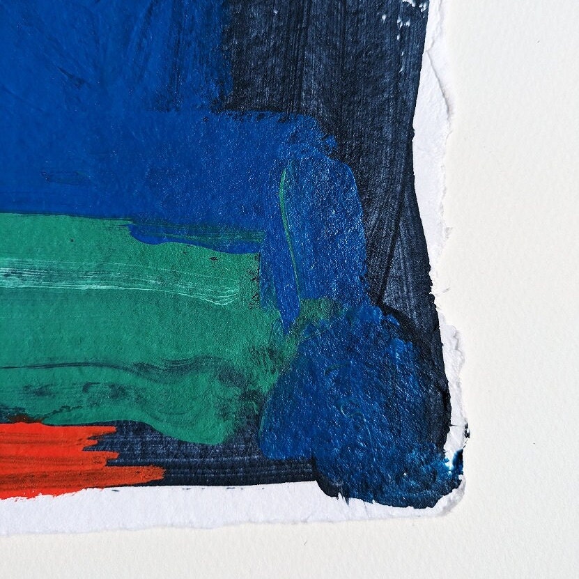 Agua Fria Original Abstract Painting on Paper - Etsy