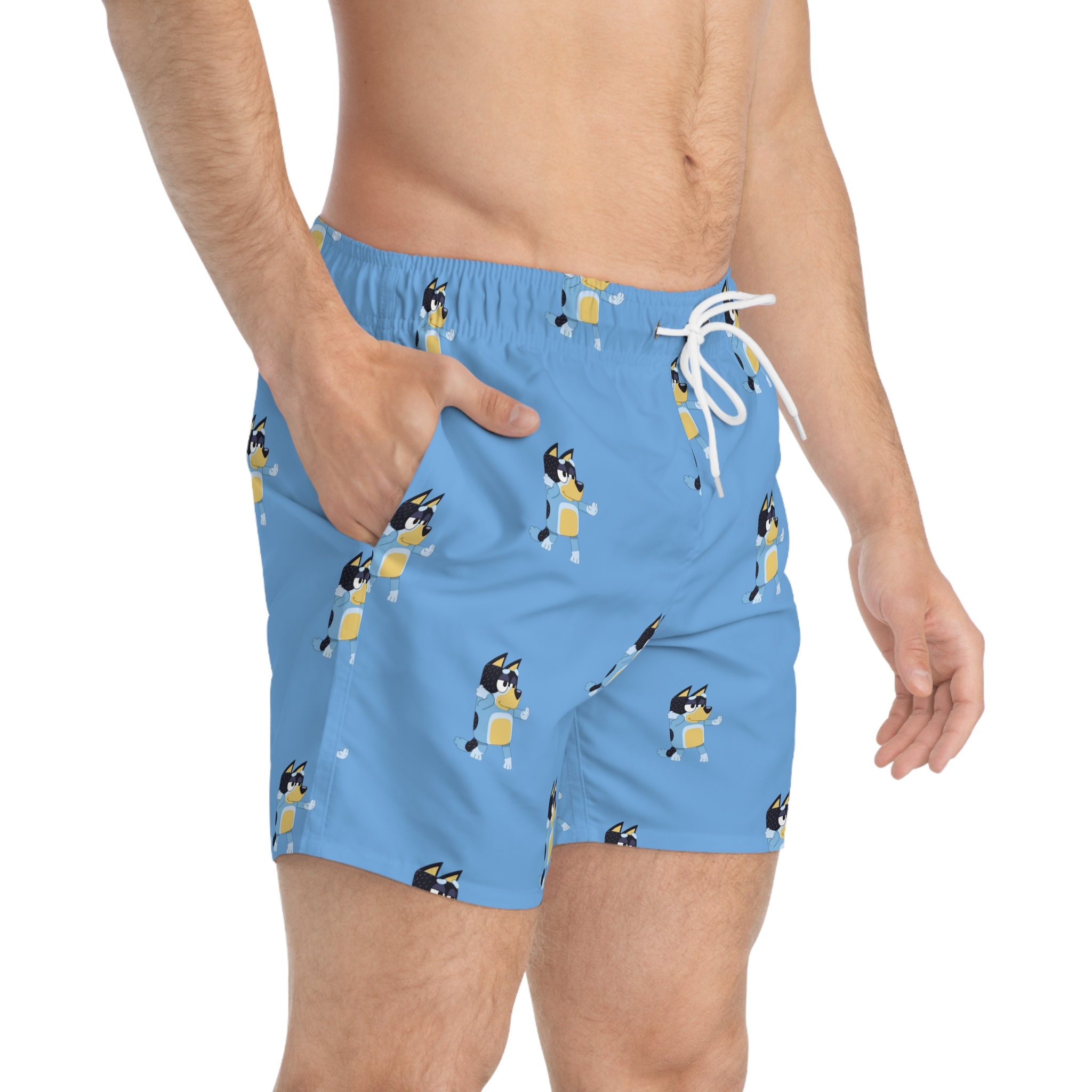 Bandit Bluey Pattern Swim Trunks (AOP) -OOTW - Etsy