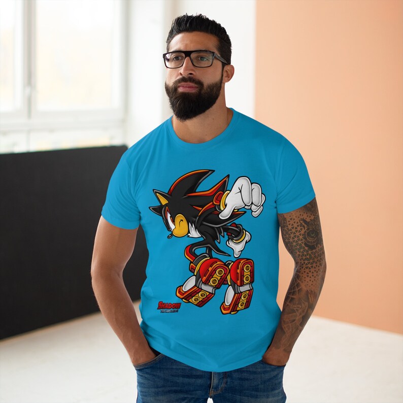 Shadow the Hedgehog Single Jersey Men's T-shirt- OOTW - Etsy