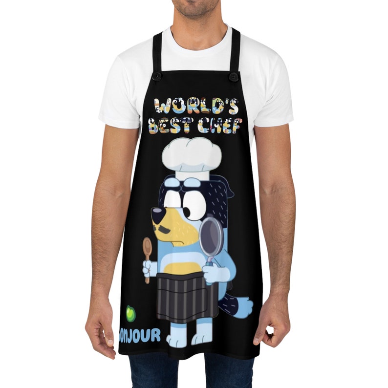 Worlds Best Chef Apron, Bluey Inspired, Cooking Gift - Etsy