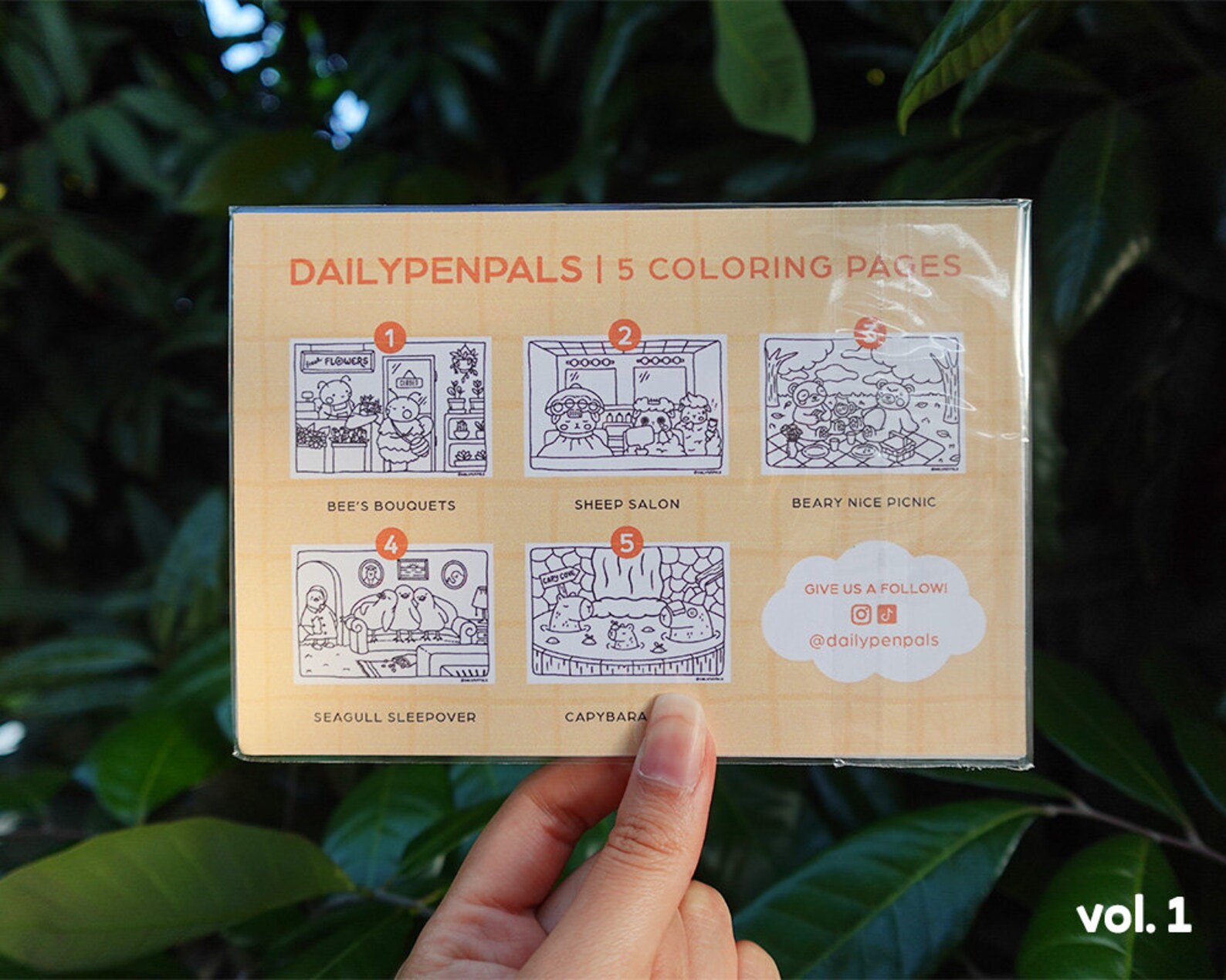 Animal Coloring Page Variety Pack 5 Pages per Pack Cute Animal Coloring ...