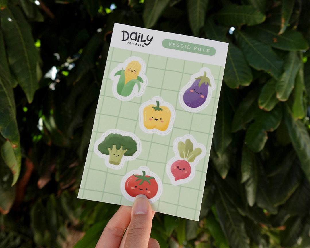 Veggie Pals Sticker Sheet | Waterproof Matte Vinyl Sticker Sheet - Etsy