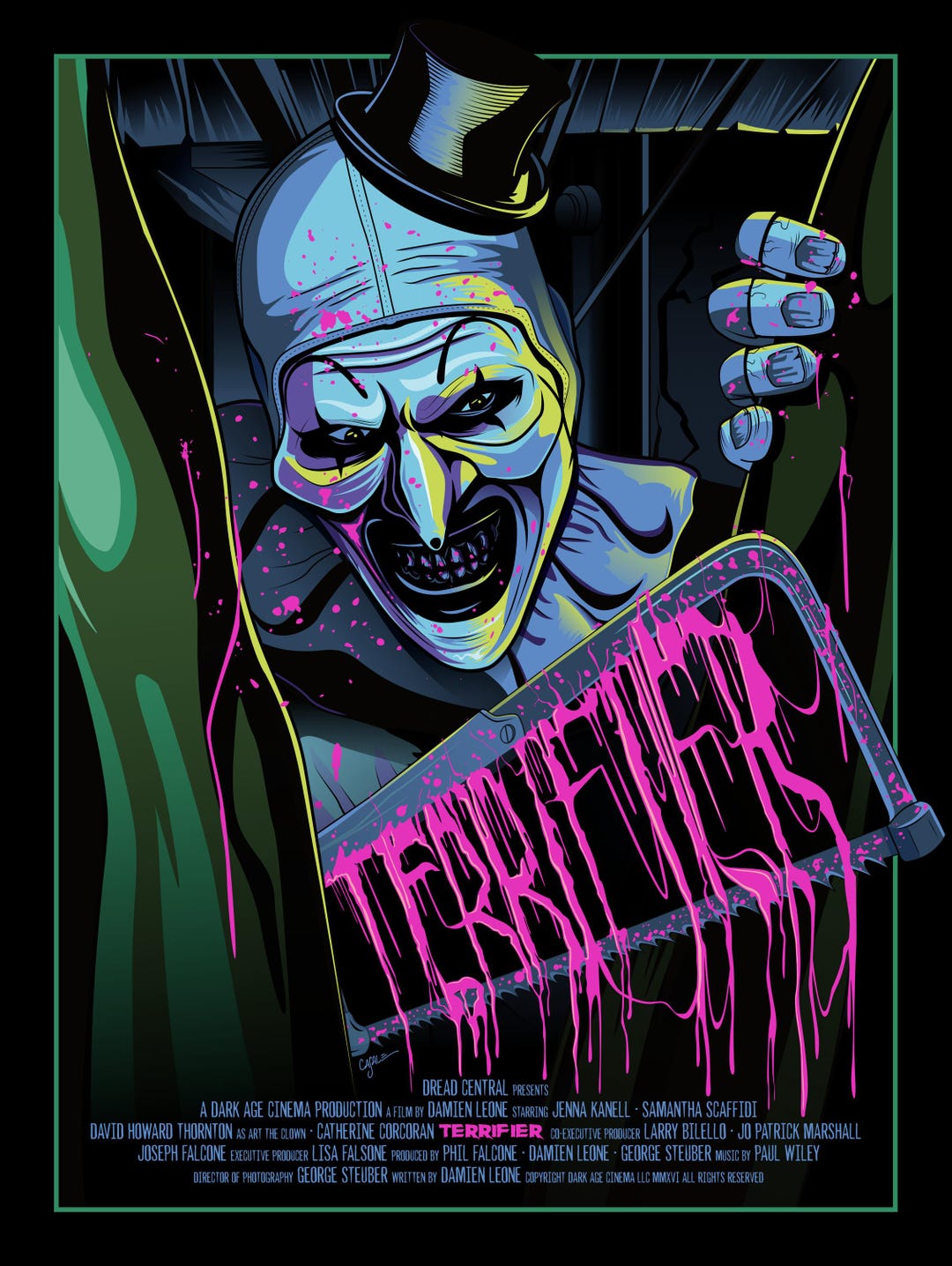 Terrifier Blacklight Tapestry: Slasher Horror Cult Movie Art - Etsy