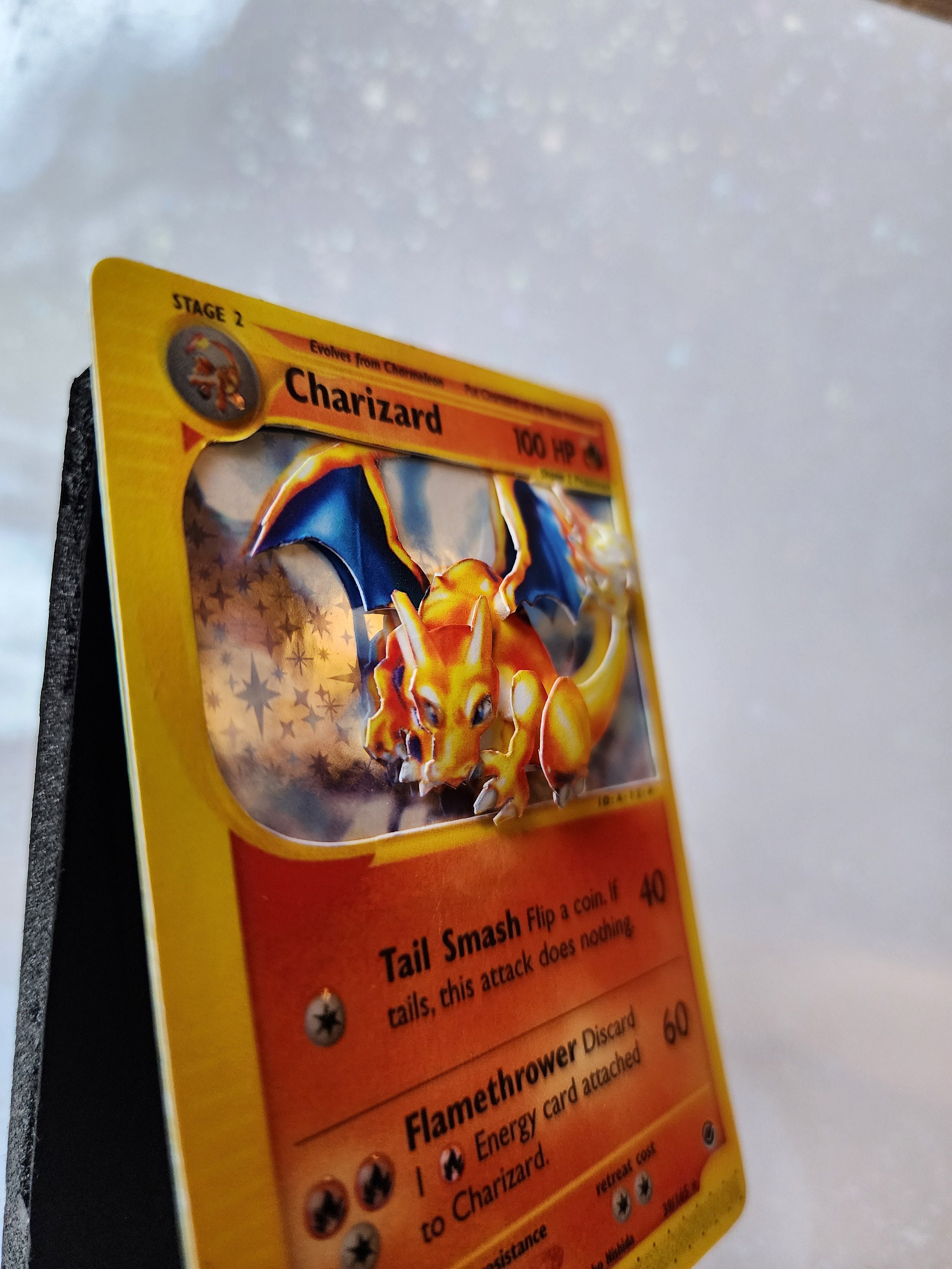 3D Pokemon Card Detailed Paper Sculpture - Etsy