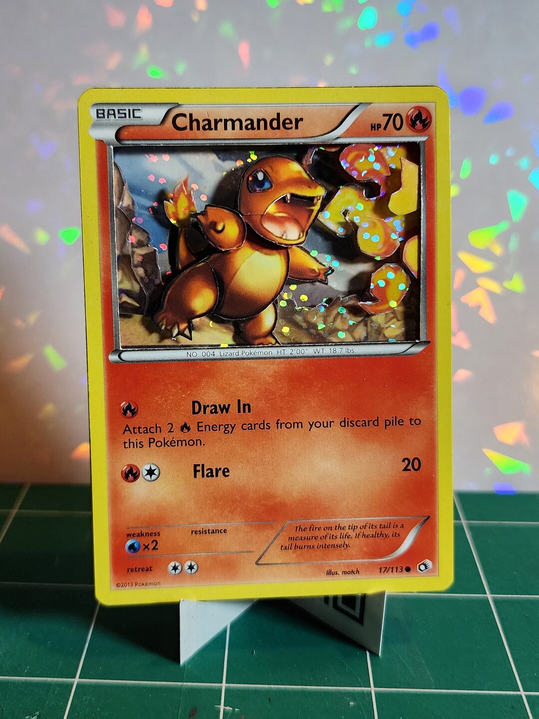 3D Charmander Card Extra Detail - Etsy