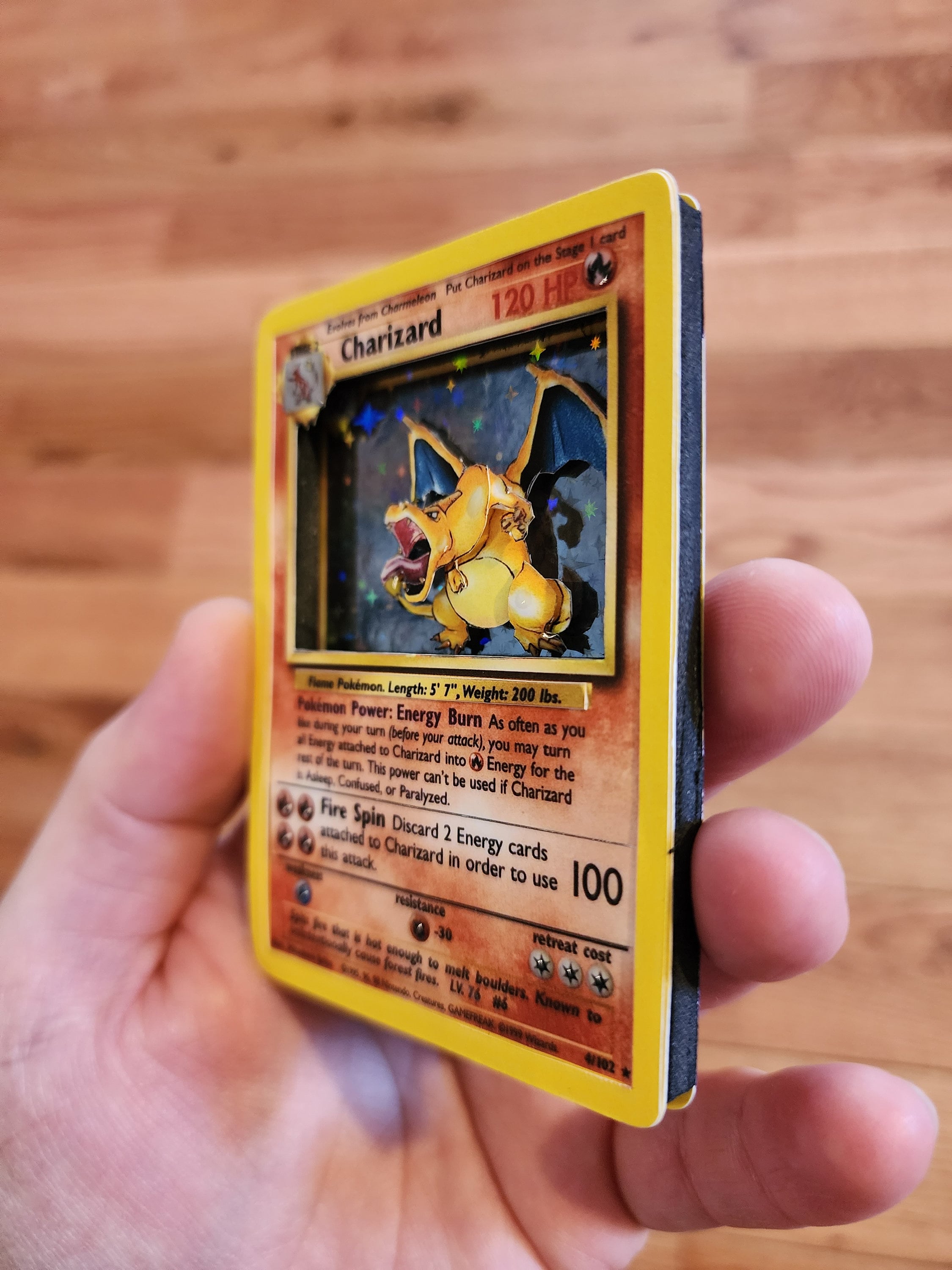 3D Charizard Card - Shadowbox - Etsy