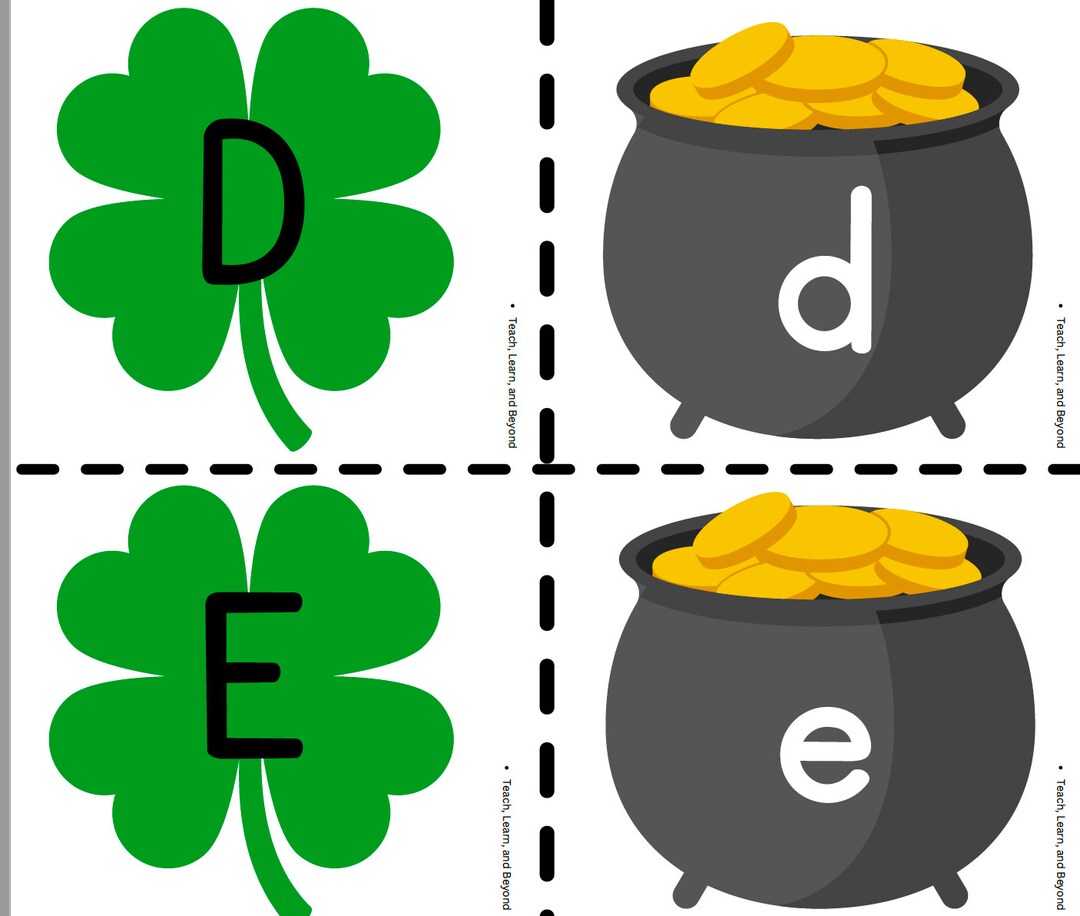 TLB Clover Letter Matching - Etsy