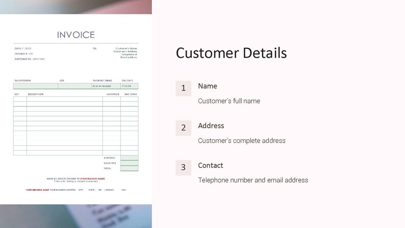 Invoice Template - Etsy