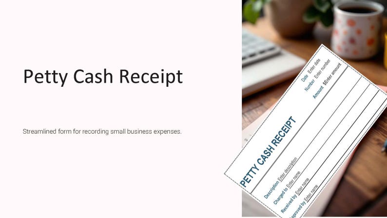 Petty Cash Receipt - Etsy