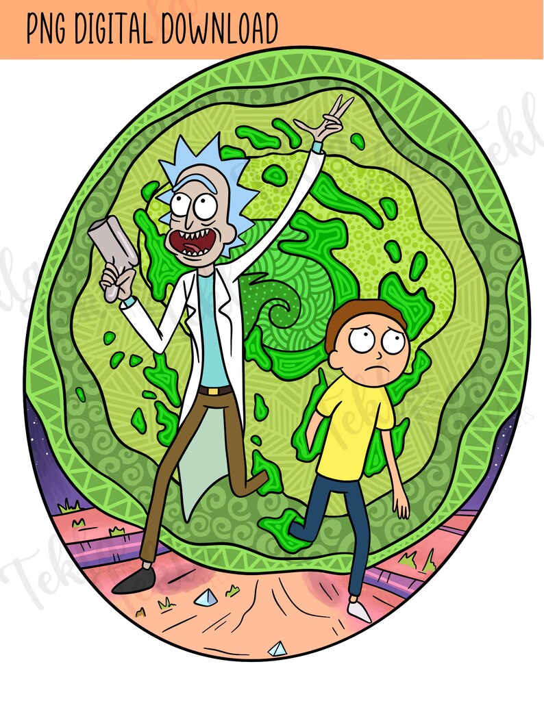 Rick and Morty Digital Download, PNG File, File for Cricut, Rick and ...