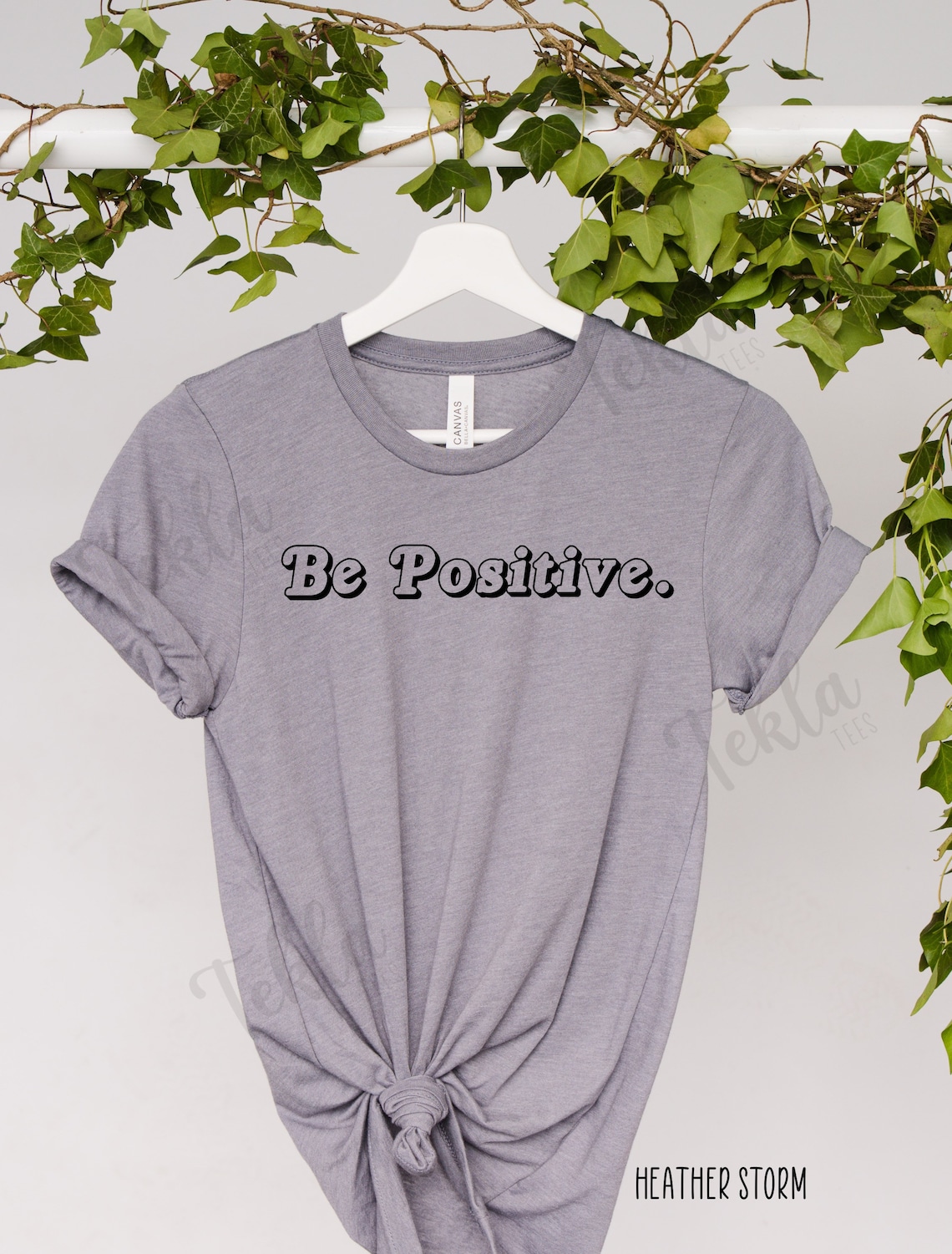 Be Positive T-shirt, Motivational Quotes, Womens T-shirt, Graphic Tee ...
