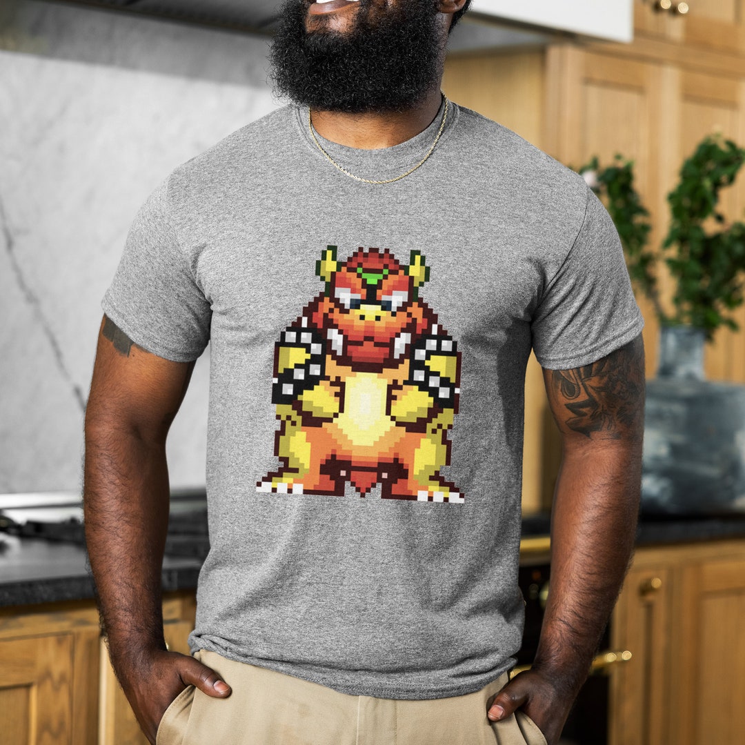 Men's Style T-shirt Retro Bowser, Super Mario, NES T-shirt, NES Games ...