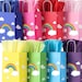 32 PCS Rainbow Theme Party Treats Bags Cloud Printed Favor Paper Goody ...