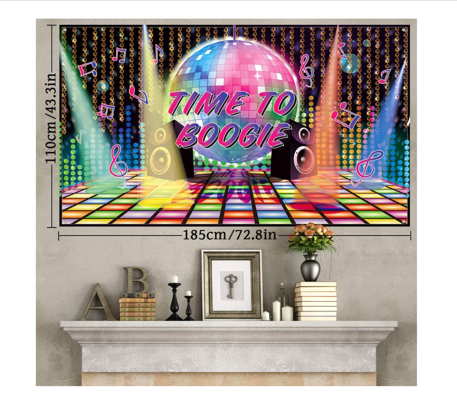 70s Groovy Retro Hippie Party Favor Banner 60s 70s 80s Backdrop Banner ...