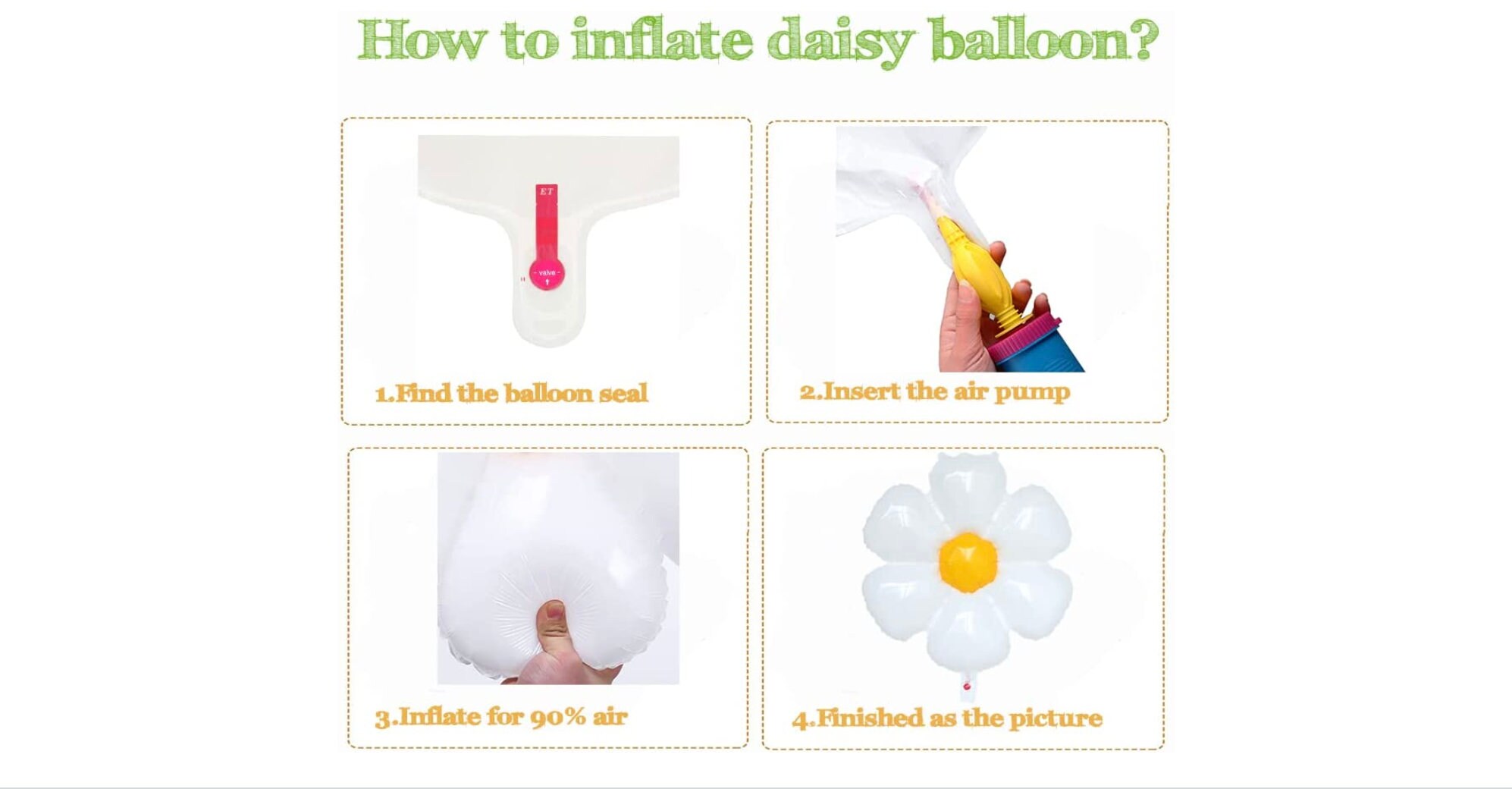 157pcs Daisy Flower Balloon Garland Arch Kit | 60s 70s Party | Two ...