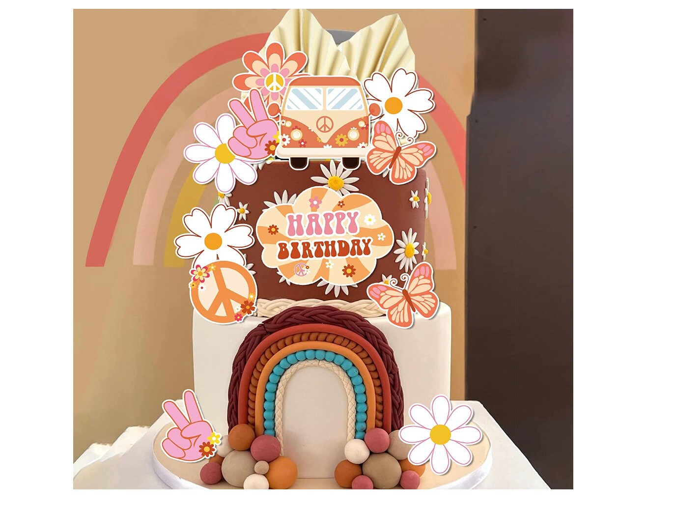 Groovy Cake Topper 70s Birthday Cake Topper Retro Birthday Cake Topper ...