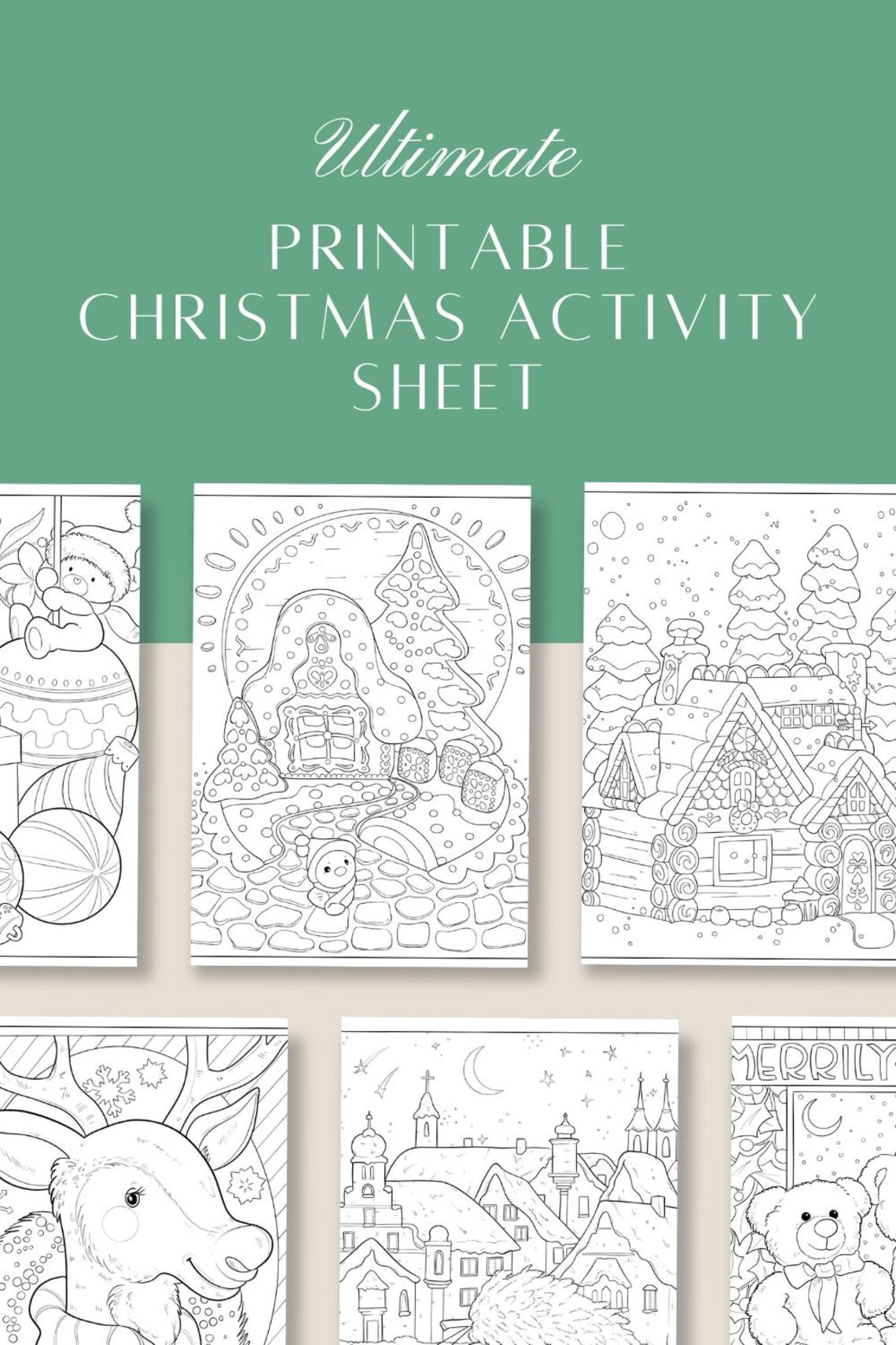 Christmas Coloring Pages for Kids, Christmas Activities, Christmas ...