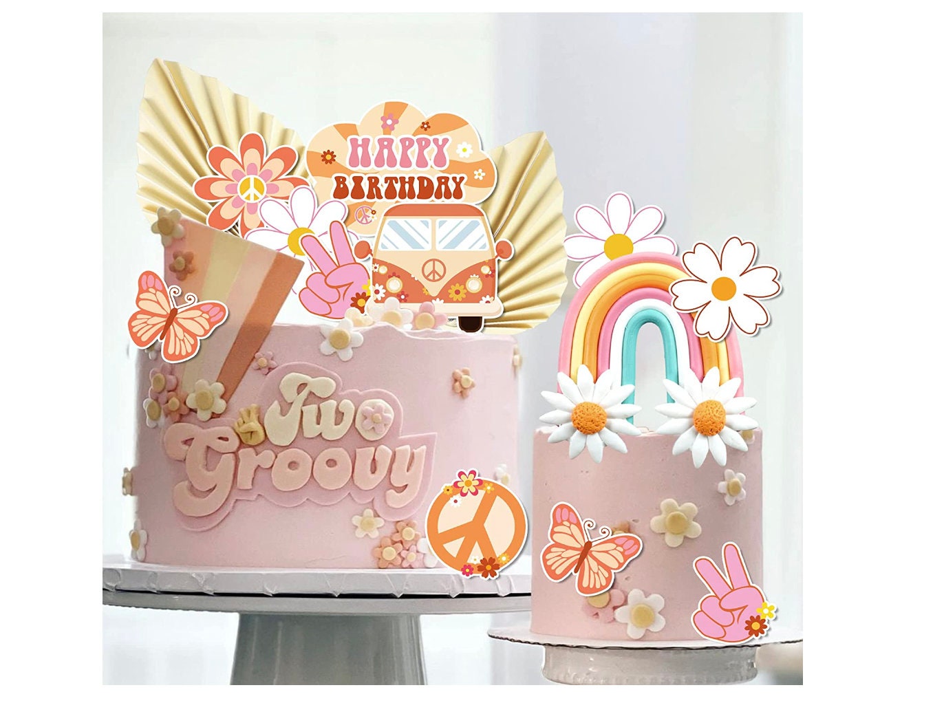 Groovy Cake Topper 70s Birthday Cake Topper Retro Birthday Cake Topper ...