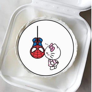 Hello Kitty Spiderman Spidey Edible Image Icing Sugar Sheet for Cakes 4 ...