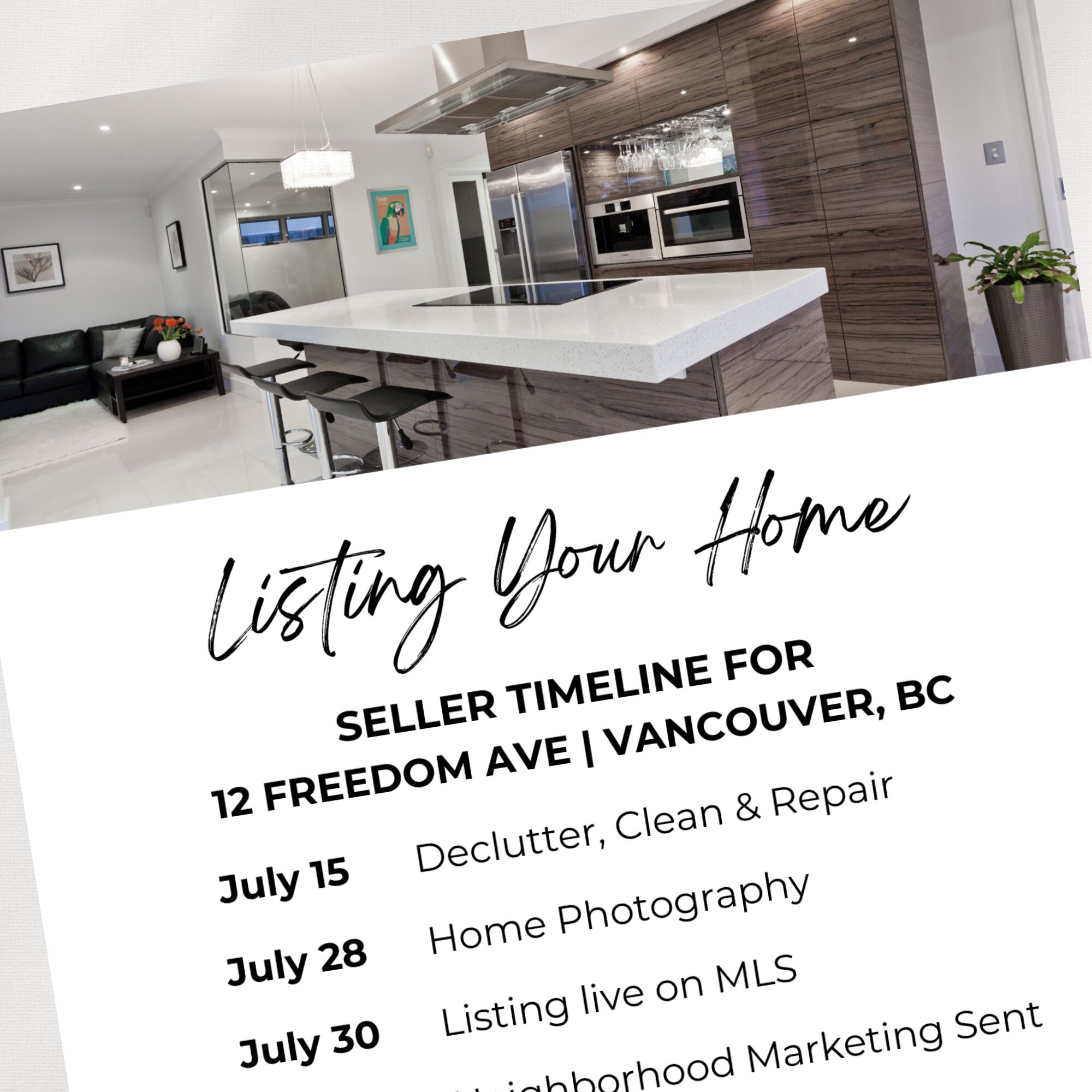 Seller Timeline, Closing Checklist, Listing Timeline, Escrow Timeline ...