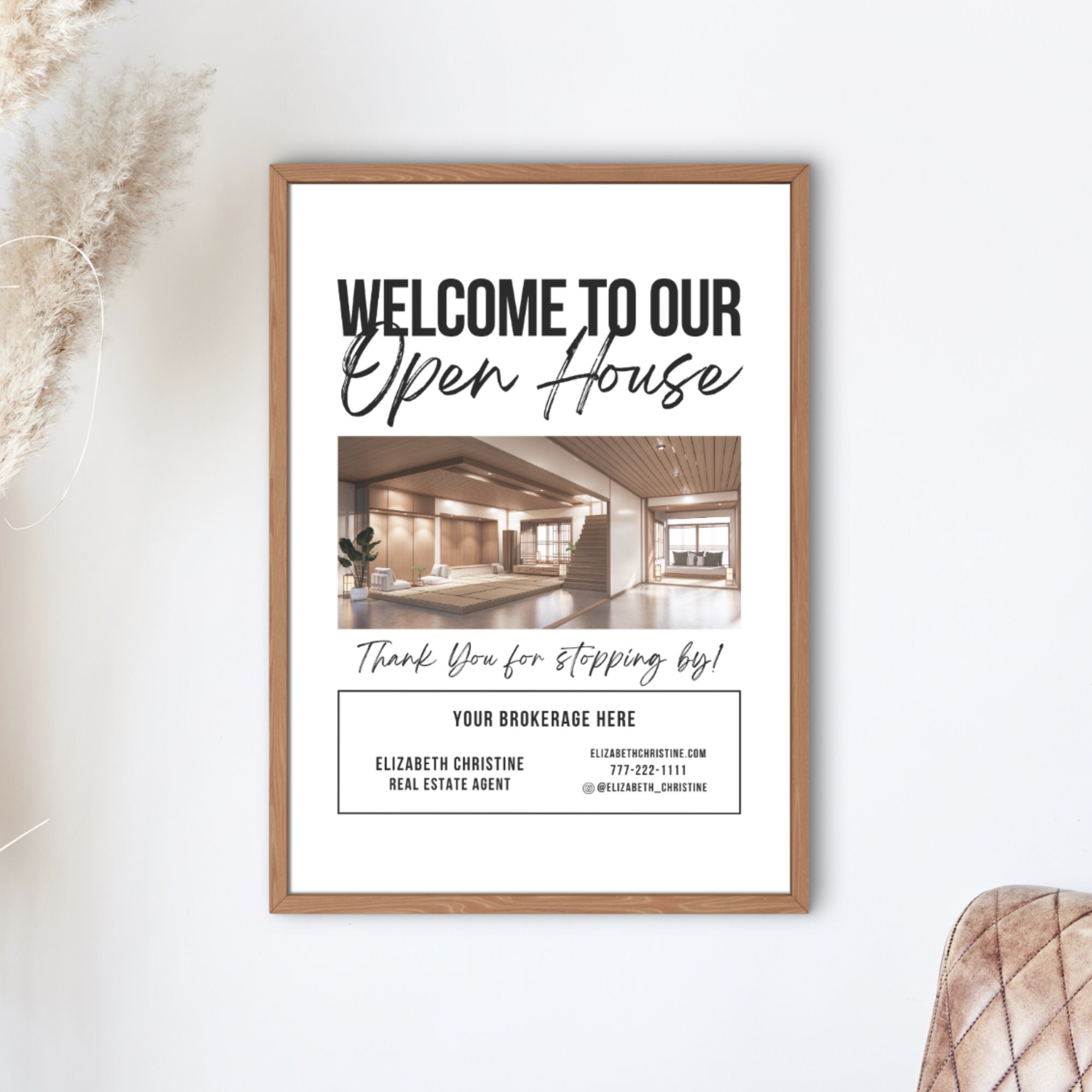 Open House Welcome Sign, Open House Sign, Open House Marketing, Welcome ...