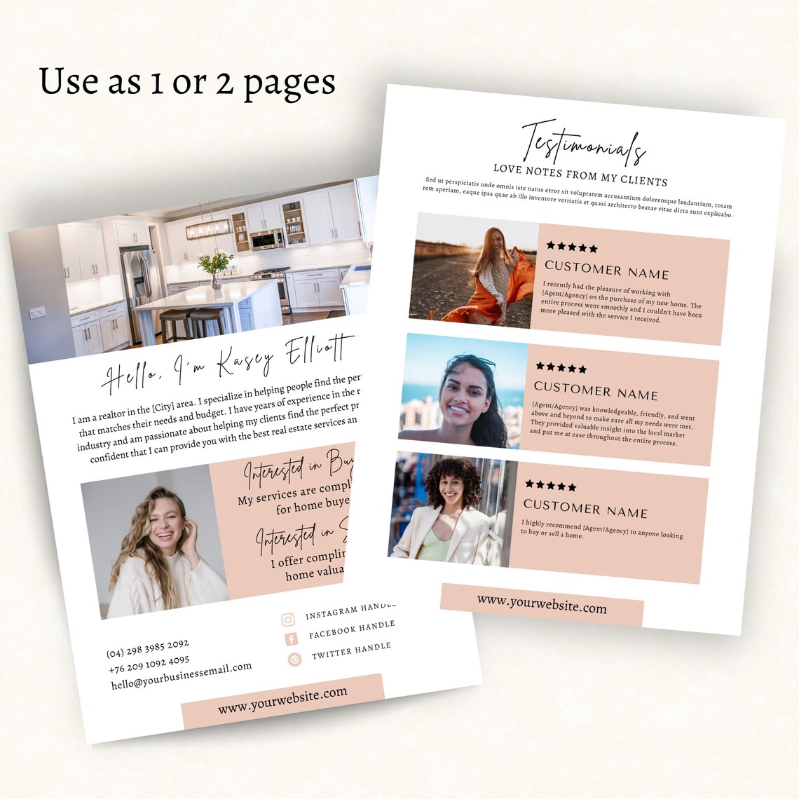 Realtor Flyer Real Estate Introduction Letter| Realtor Marketing Flyer ...