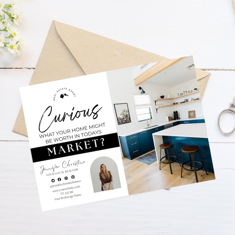 Real Estate Postcard, Realtor Postcards, Realtor Canva Template ...