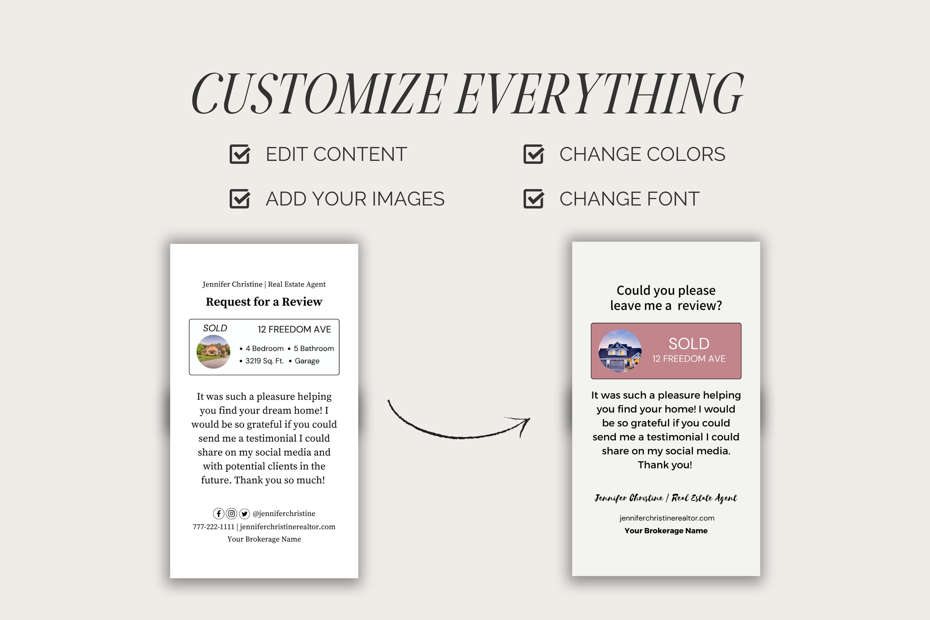 Textable Review Request Real Estate, Client Testimonial for Real Estate ...