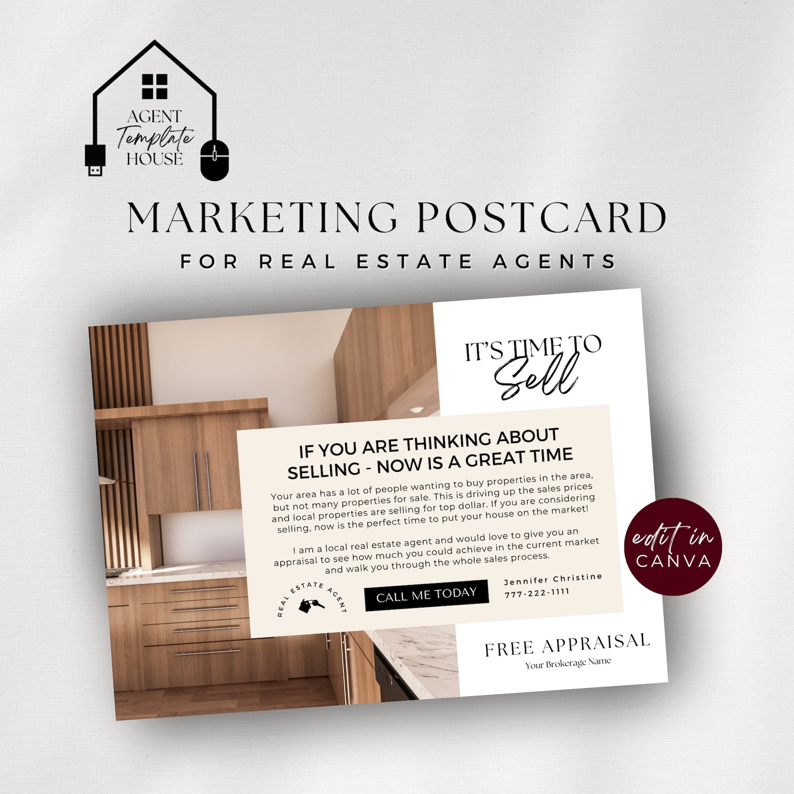 Home Seller Postcard, Real Estate Postcards, Realtor Marketing, Realtor ...
