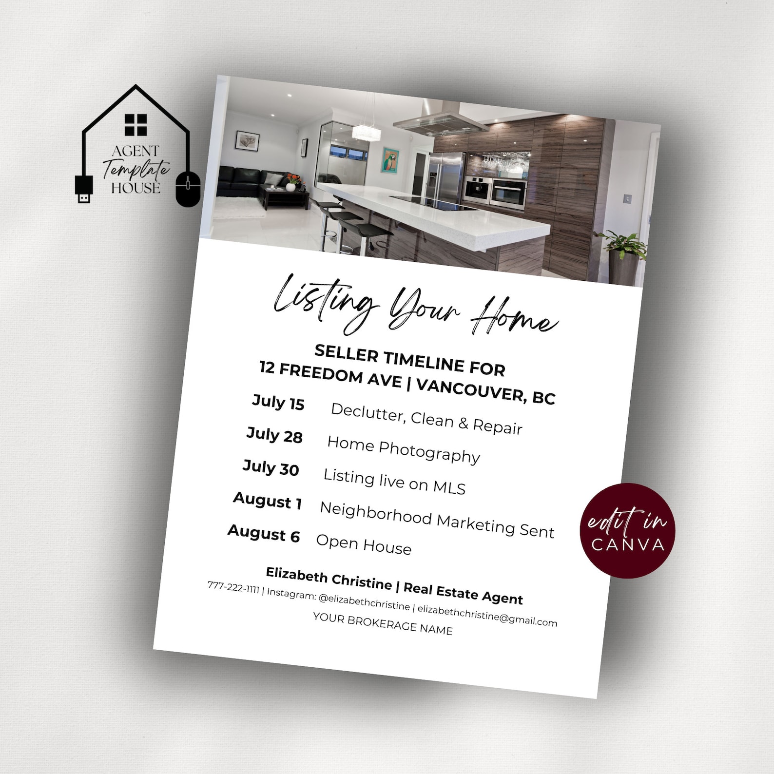 Seller Timeline, Closing Checklist, Listing Timeline, Escrow Timeline ...