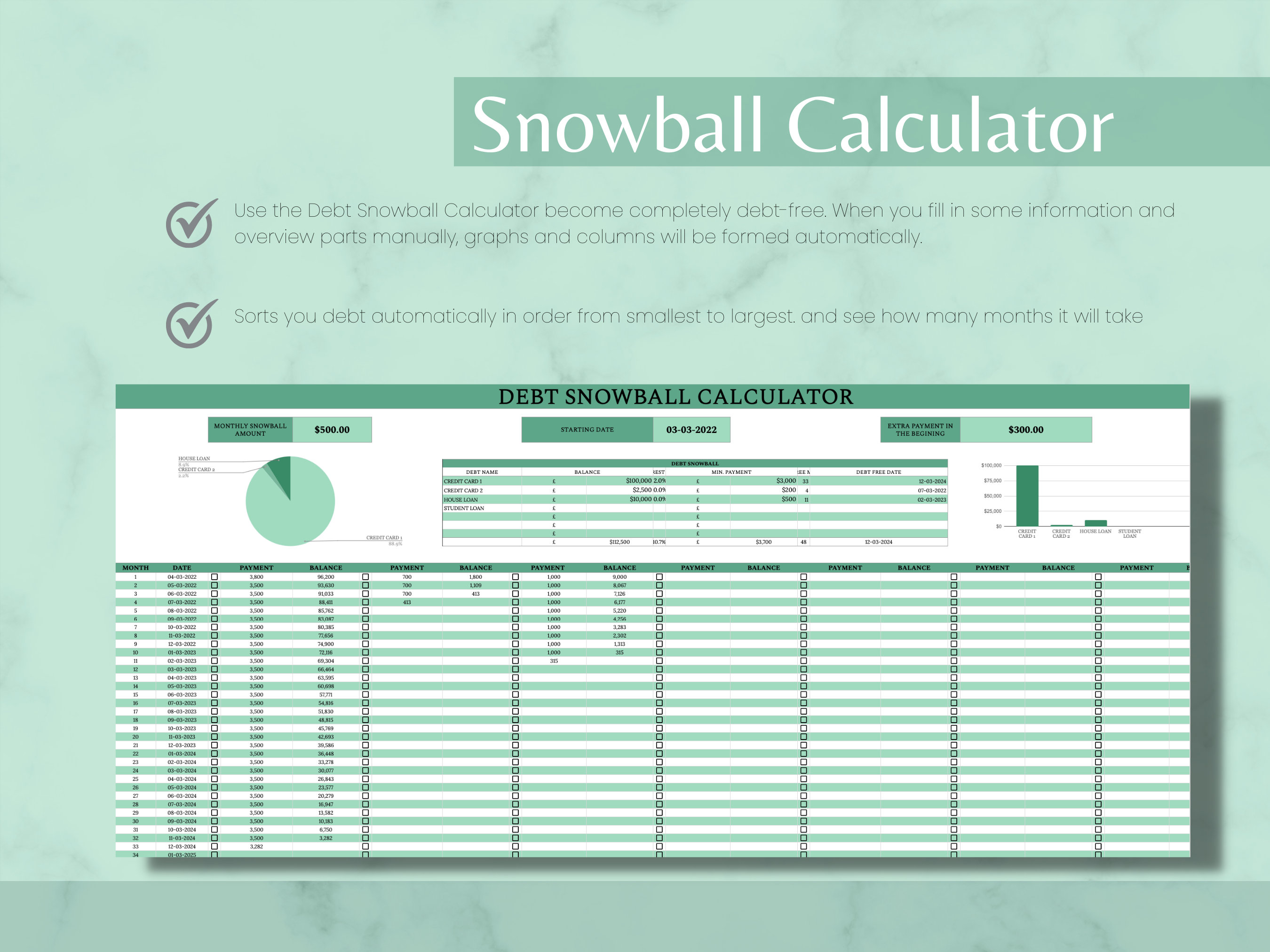 Annual Budget Google Sheets Spreadsheet, Monthly Excel Finance Planner ...