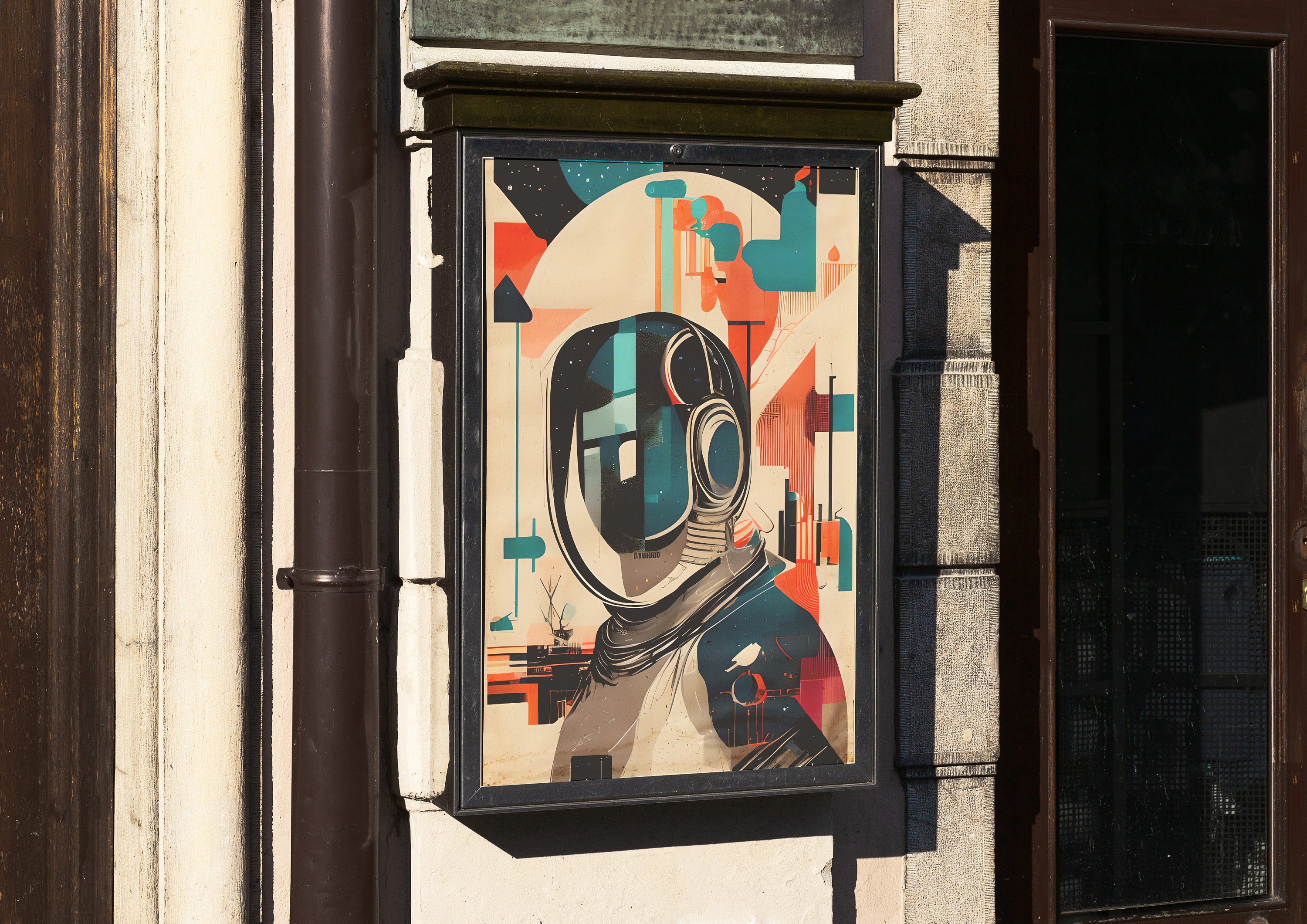 Astronaut Painting, Spaceman Art, Poster Print, Abstract Printable Wall ...